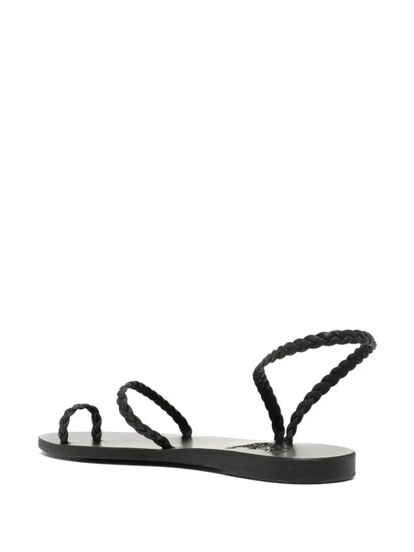ANCIENT GREEK SANDALS Eleftheria Sandals - Black