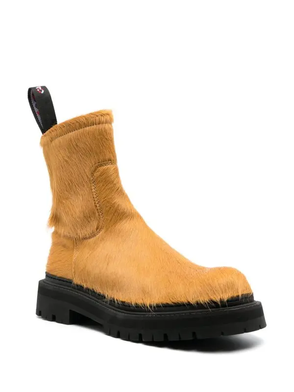 Camper Eki Calf-hair Ankle Boots
