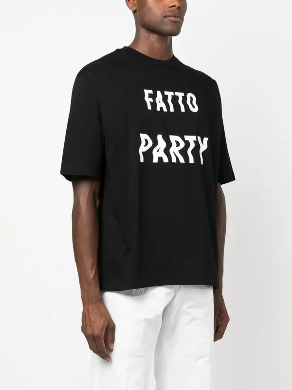 Dsquared2 Text-print Cotton T-shirt - Black