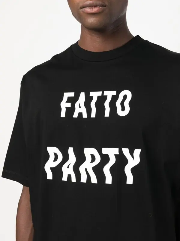 Dsquared2 Text-print Cotton T-shirt - Black