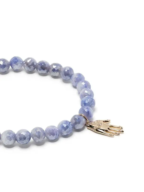 SYDNEY EVAN 14kt Yellow Gold, Diamond, And Moonstone Bracelet