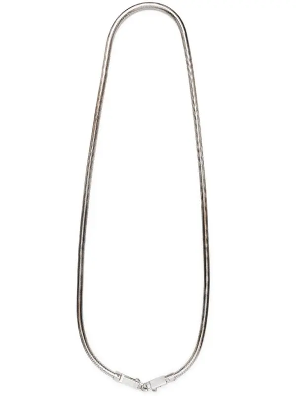 Rick Owens Crossbody Snake Chain - Silver | Editorialist