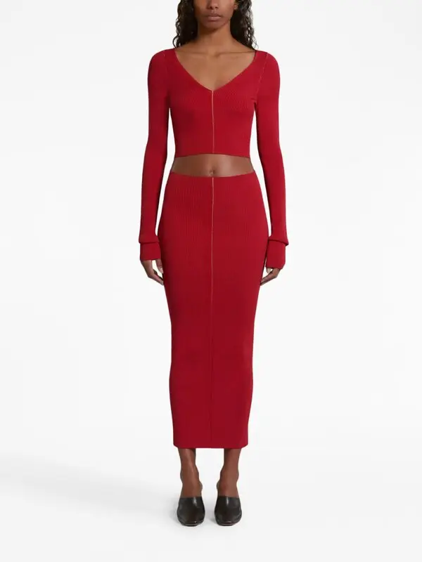 Marni Ribbed Pencil Skirt