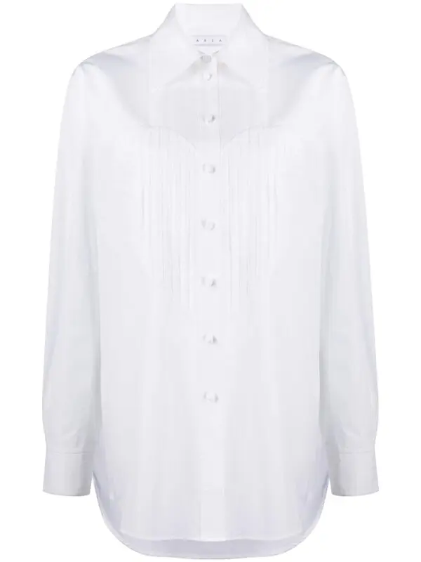 AREA Heart-bib Cotton Shirt