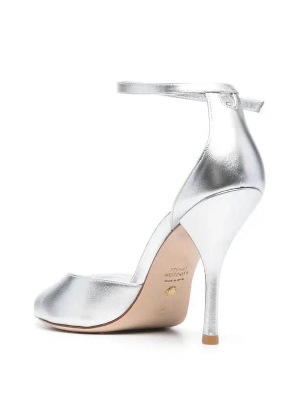 STUART WEITZMAN Nudist 100mm Metallic Sandals