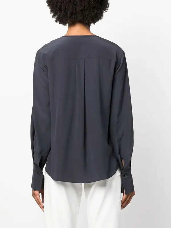 Brunello Cucinelli Bead-detail Silk Blouse