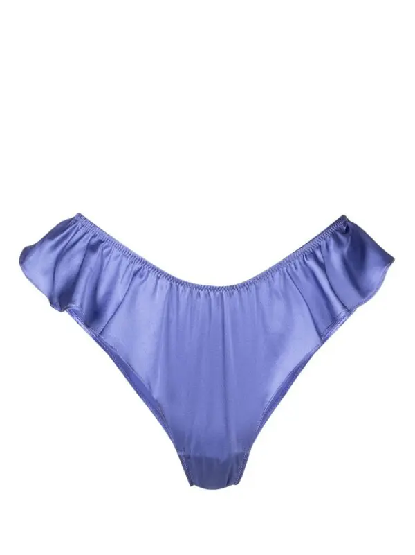 FLEUR DU MAL Luxe Flutter Silk-satin Briefs