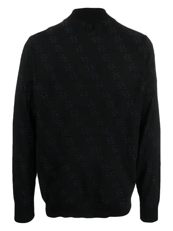 BILLIONAIRE Monogram-jacquard Knitted Jumper