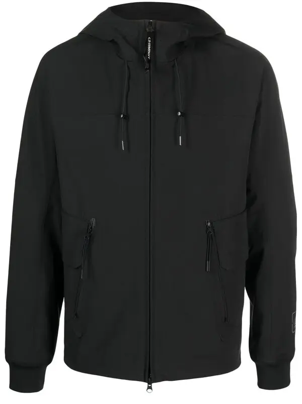 C.P. COMPANY Hooded Zip-up Jacket - Black