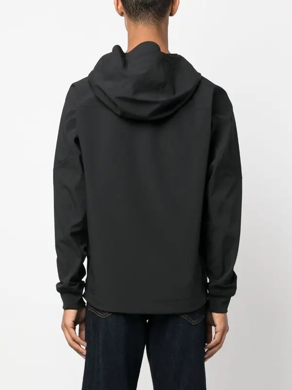 C.P. COMPANY Hooded Zip-up Jacket - Black