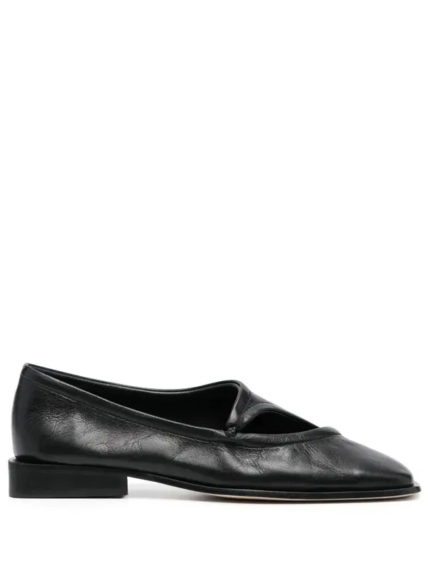 Hereu Cut-out Leather Loafers