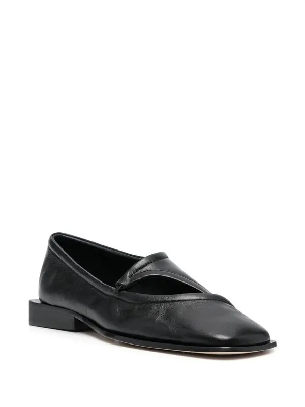 Hereu Cut-out Leather Loafers