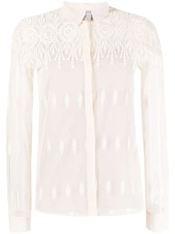 Fabiana Filippi Lace Shirt - Neutrals