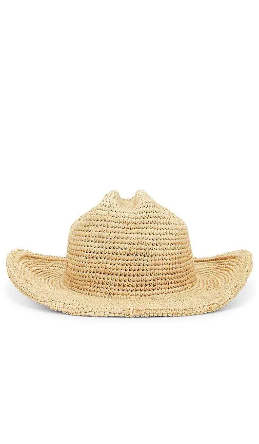 Lack Of Color Raffia Cowboy Hat - Natural