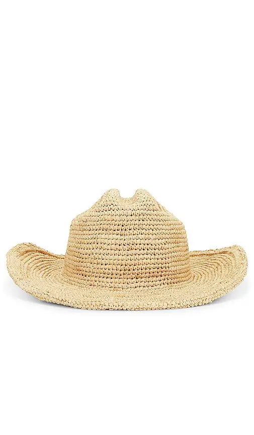 Lack Of Color Raffia Cowboy Hat - Natural
