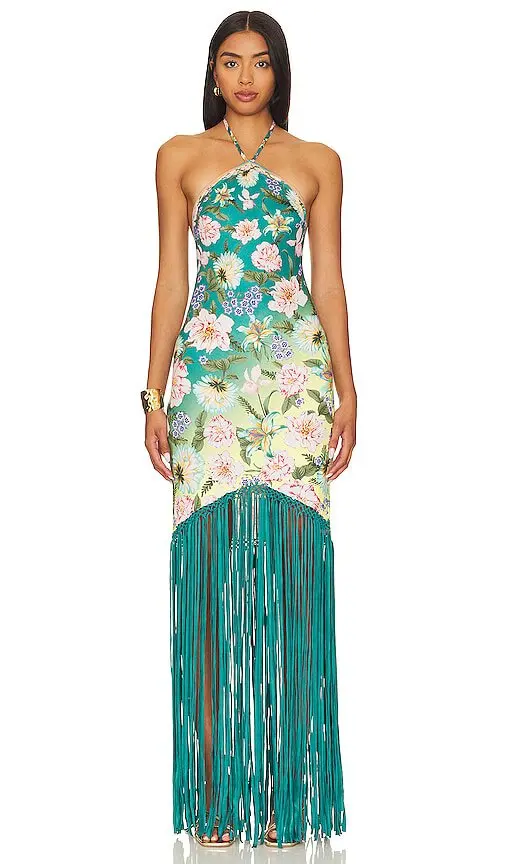 Agua Bendita X Allis Dress - Posy Green
