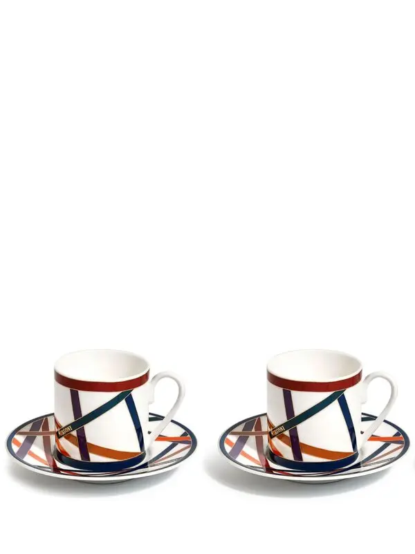 Missoni Nastri Coffee Cup And Saucer