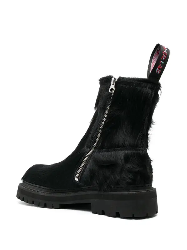 Camper Eki Calf-hair Ankle Boots