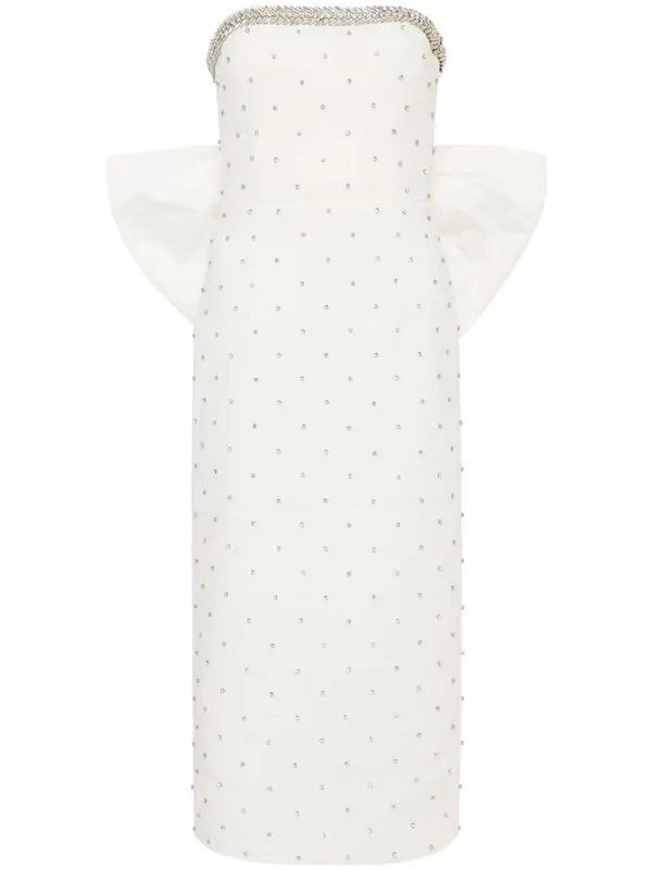 Rebecca Vallance Alpine Bow-detail Midi Dress