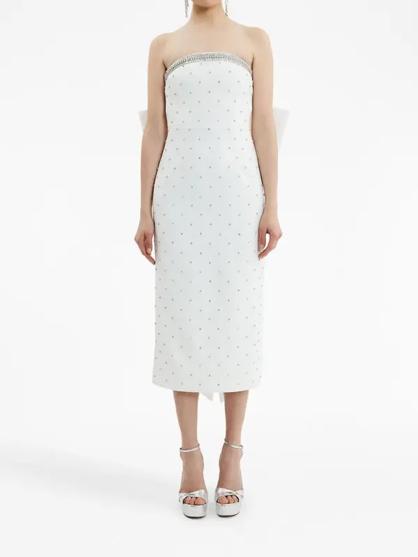 Rebecca Vallance Alpine Bow-detail Midi Dress