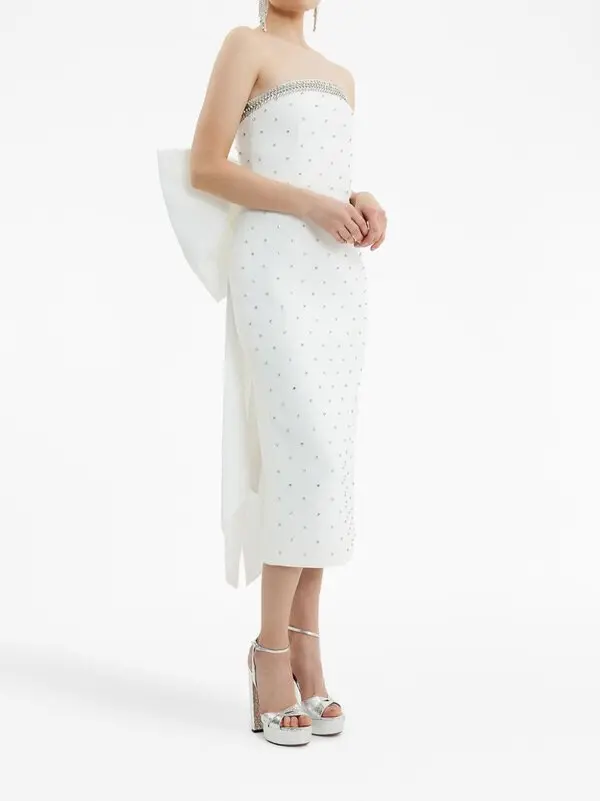 Rebecca Vallance Alpine Bow-detail Midi Dress