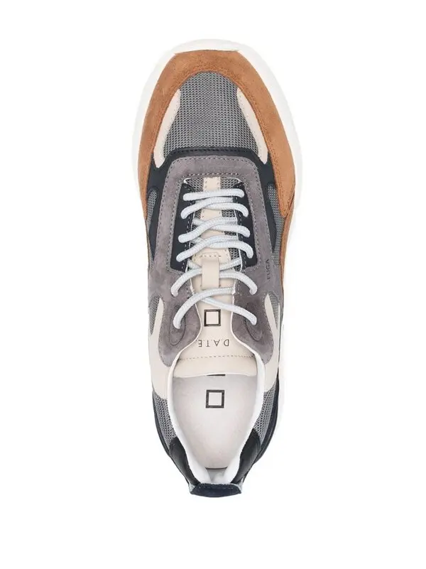 D.a.t.e. Fuga Panelled Sneakers - Brown