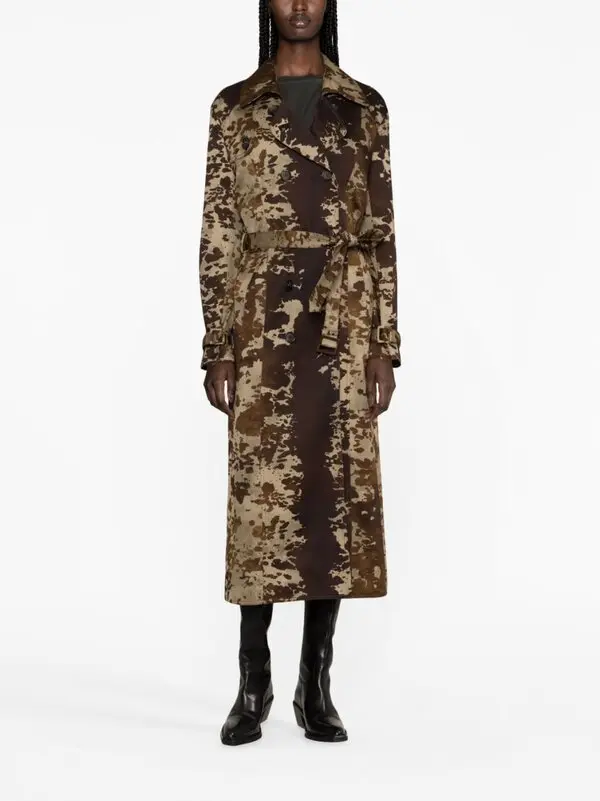 Acne Studios Cow-print Trench Coat