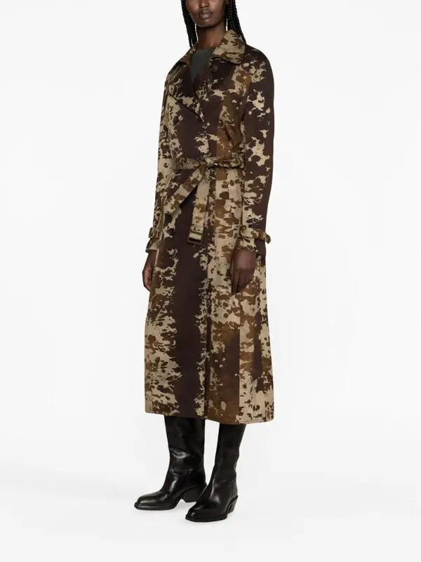 Acne Studios Cow-print Trench Coat