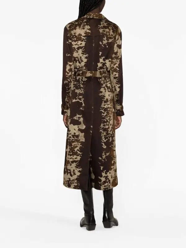 Acne Studios Cow-print Trench Coat