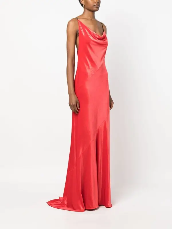 Philosophy Di Lorenzo Serafini Cowl-neck Maxi Dress - Red