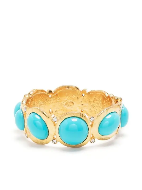 KENNETH JAY LANE Gemstone-detail Bracelet - Gold