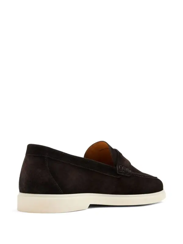 Magnanni Tonal Stitching Leather Loafers