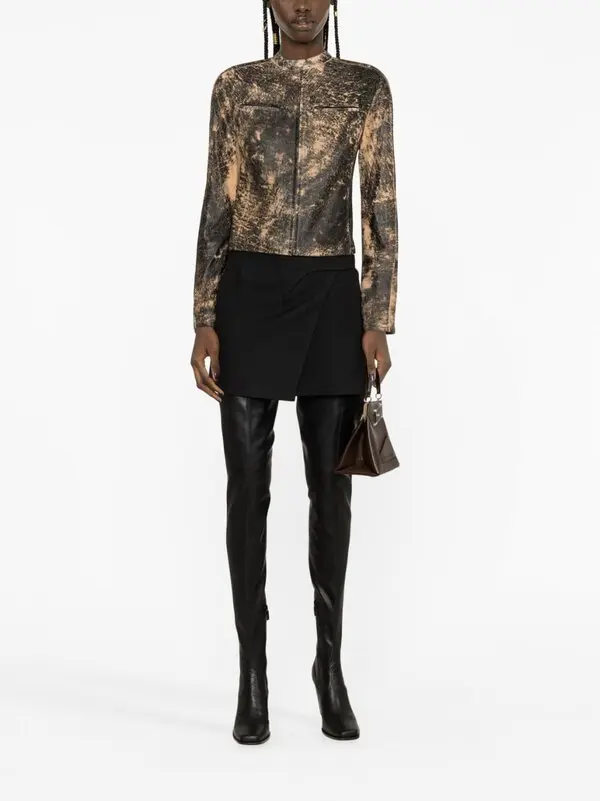Acne Studios Distressed Leather Jacket