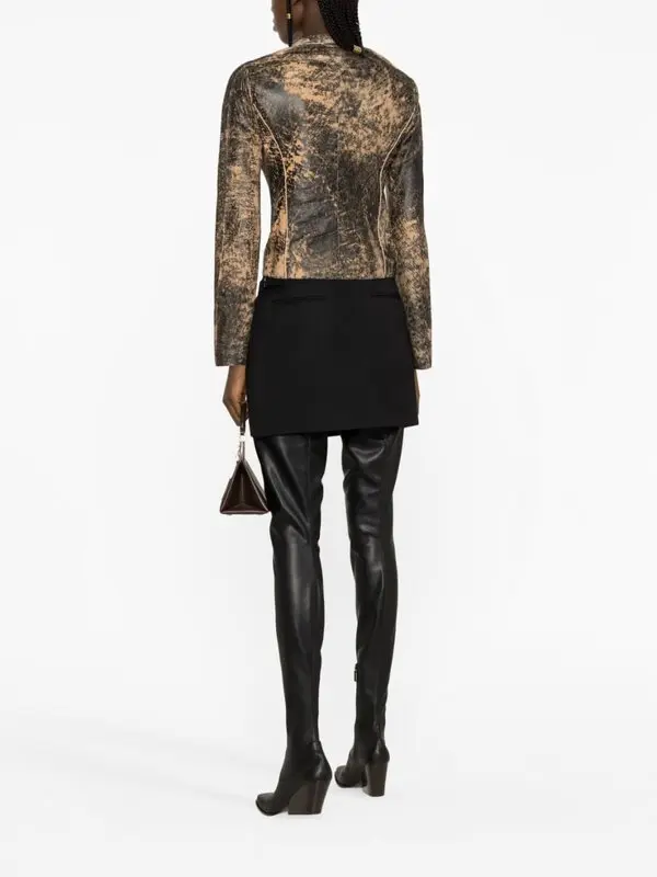 Acne Studios Distressed Leather Jacket