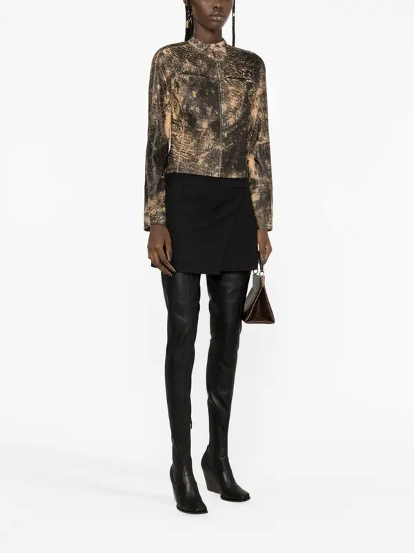 Acne Studios Distressed Leather Jacket
