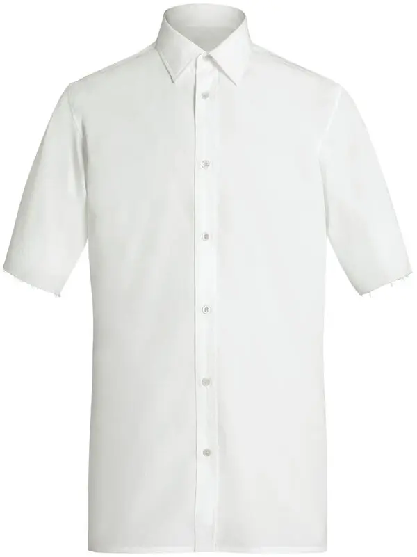 MAISON MARGIELA Four-stitch Short-sleeve Shirt - White