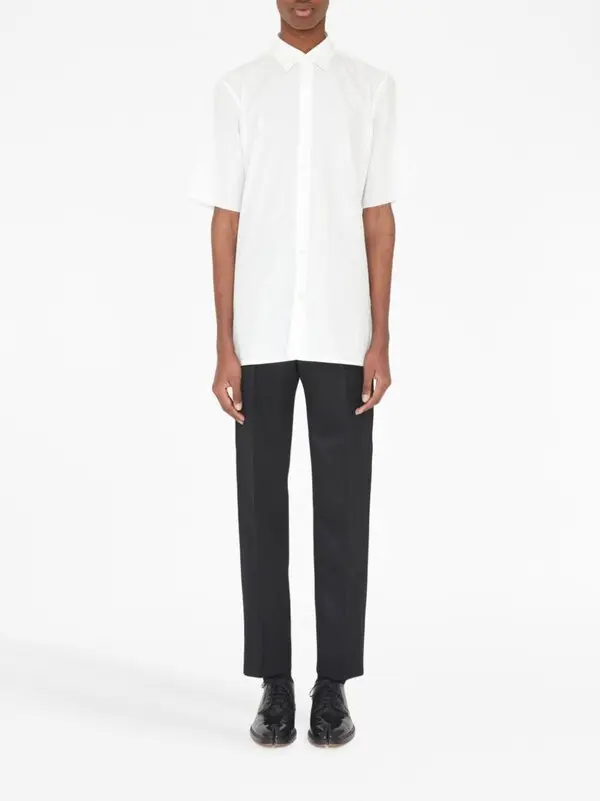 MAISON MARGIELA Four-stitch Short-sleeve Shirt - White
