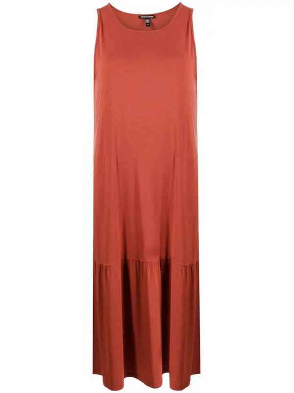 open lace back dress Lightweight Viscose Jersey Dress  Eileen Fisher Renew