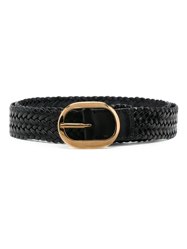 TOM FORD Buckle-fastening Leather Belt - Black