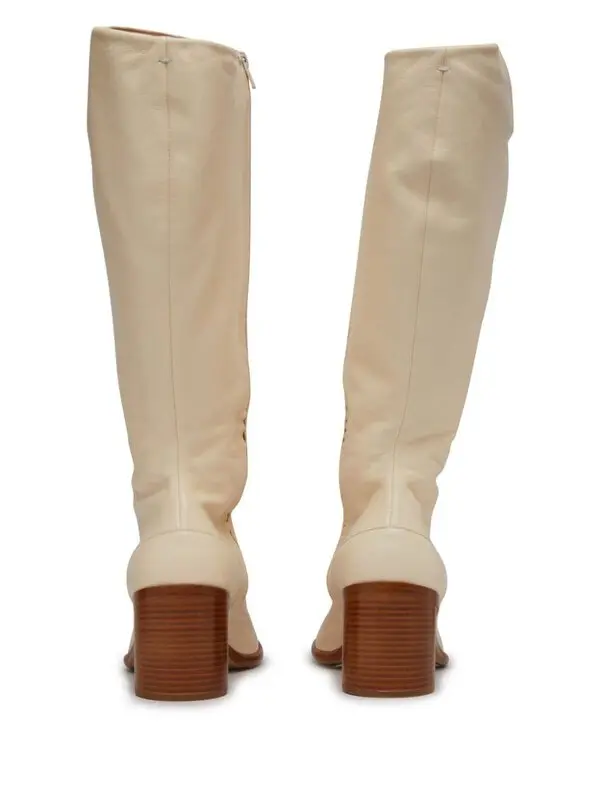 MAISON MARGIELA Tabi 80mm Knee-high Boots - Neutrals