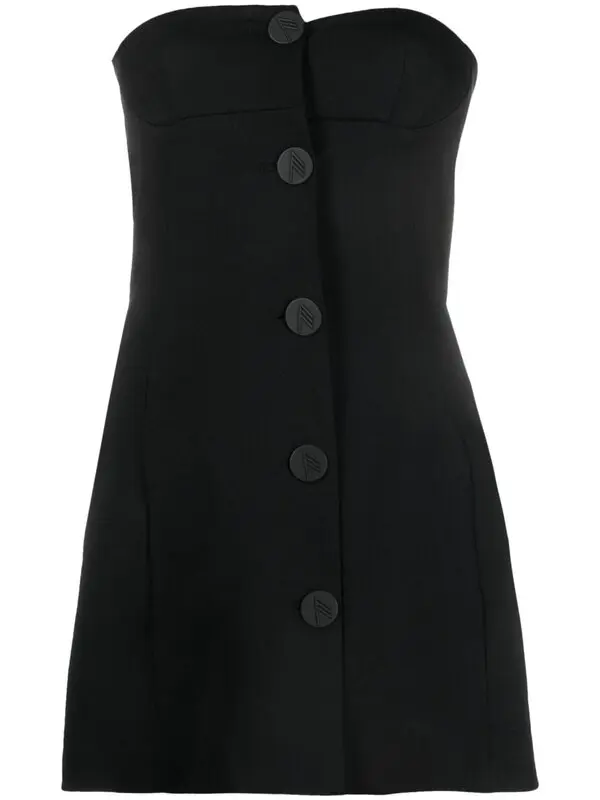 Attico Asymmetric Mini Dress
