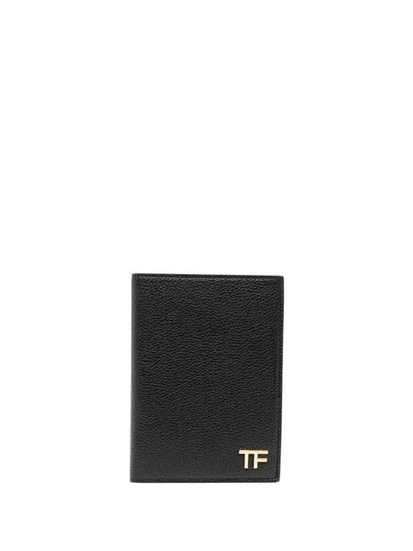 TOM FORD Logo-plaque Leather Wallet - Black