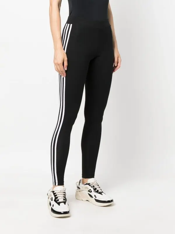 Adidas 3-stripes Stretch-cotton Leggings