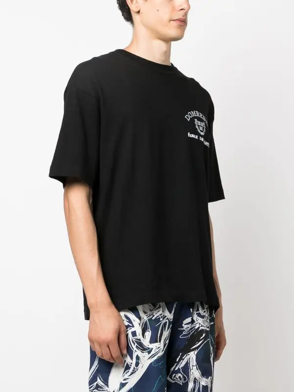 DOMREBEL Graphic-print Cotton T-shirt - Black