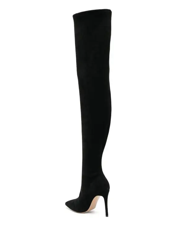 Casadei Julia 100mm Above-knee Boots - Black
