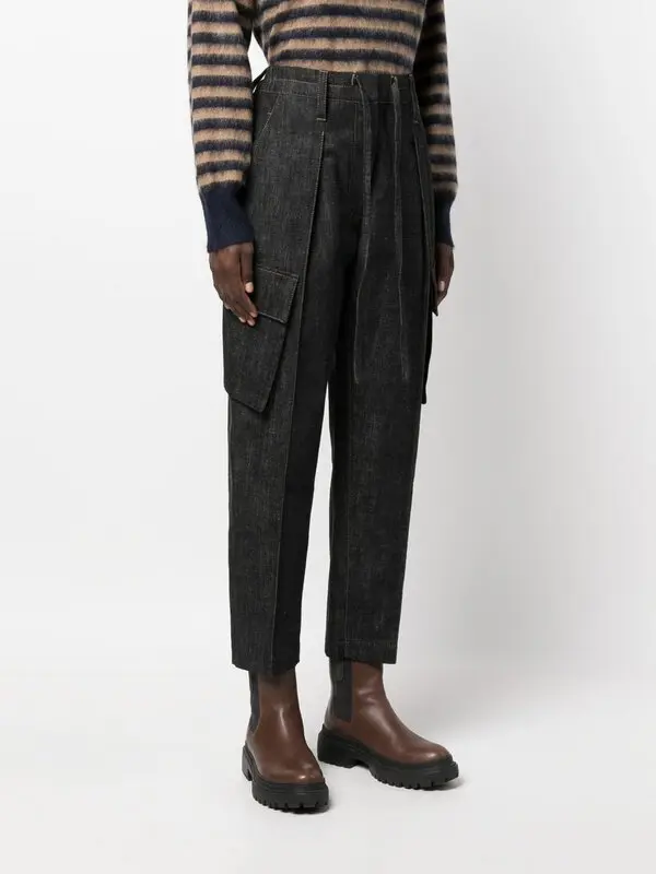 Brunello Cucinelli Cropped Denim Trousers
