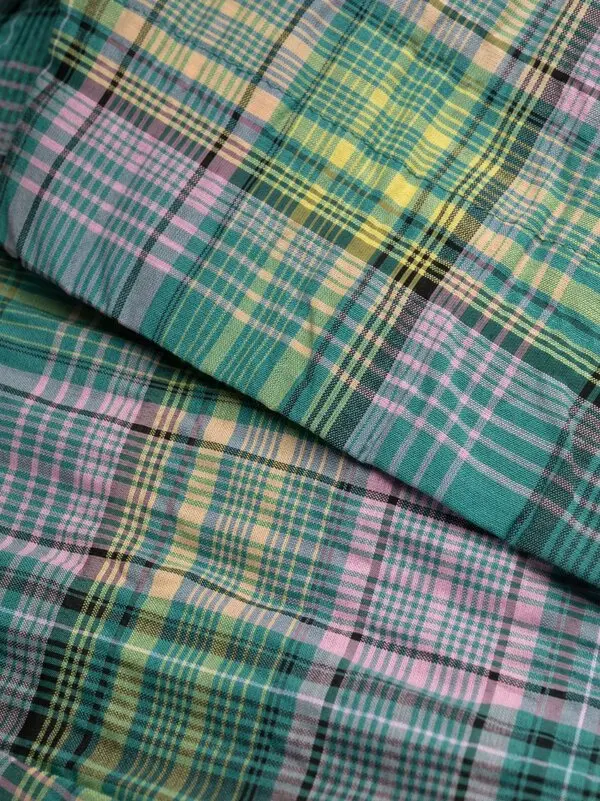 GANNI Check-pattern Seersucker Pants