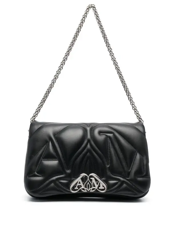 Alexander McQueen The Seal Shoulder Bag - Black