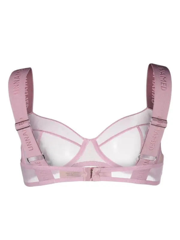 ZHILYOVA Logo-strap Balconette Bra