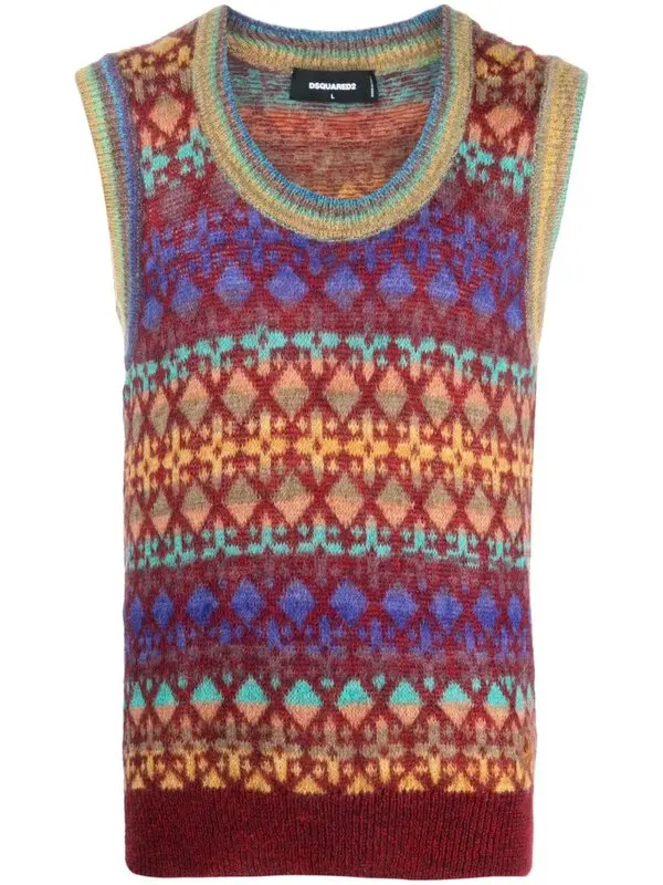 Dsquared2 Jacquard-knit Vest